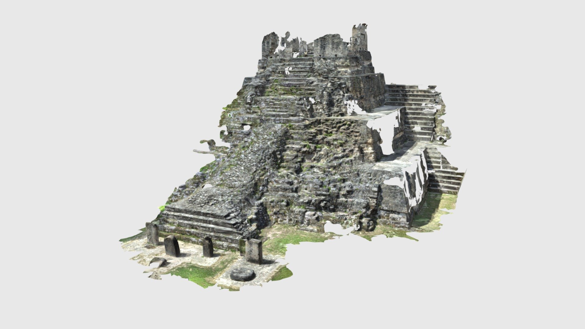 Templo 34, Tikal (iPad LiDAR challenge) - Download Free 3D model by ...