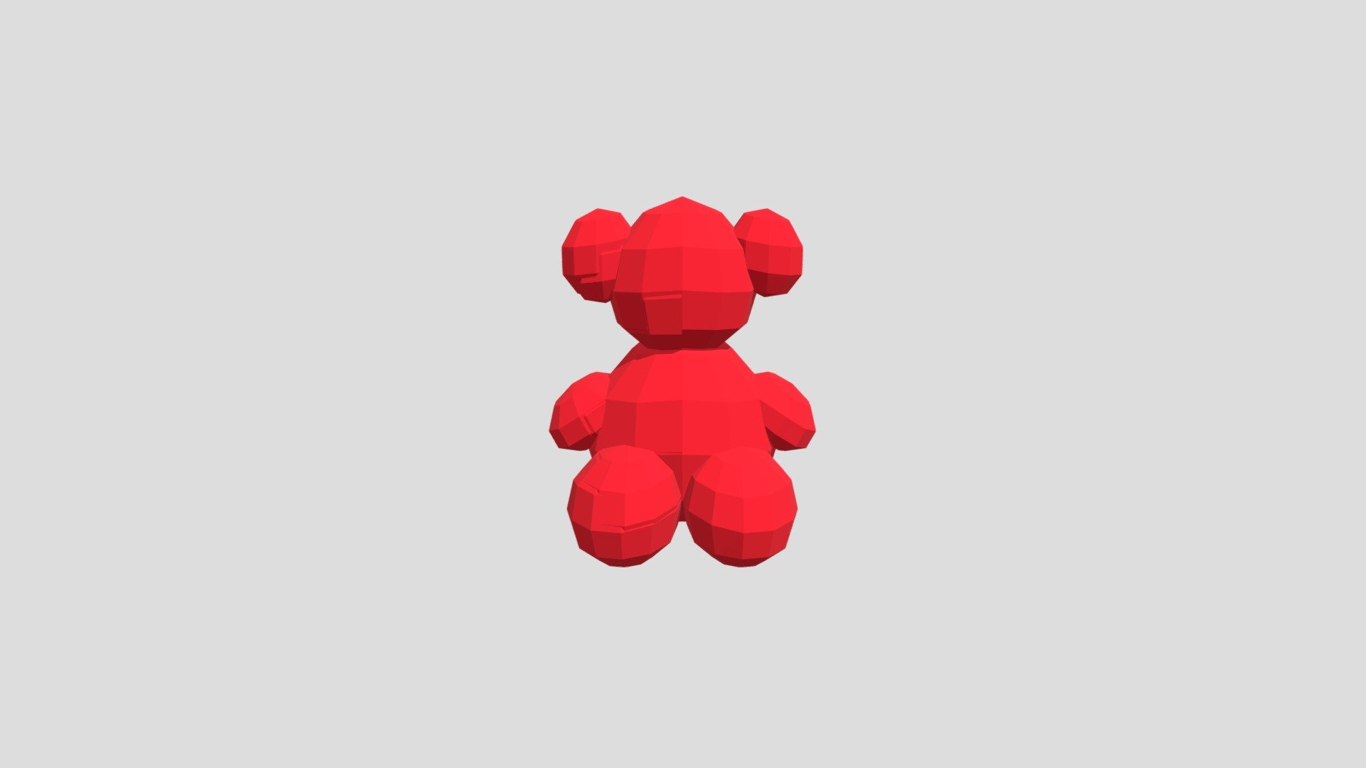 One bear - 3D model by Monchoplay [7818509] - Sketchfab