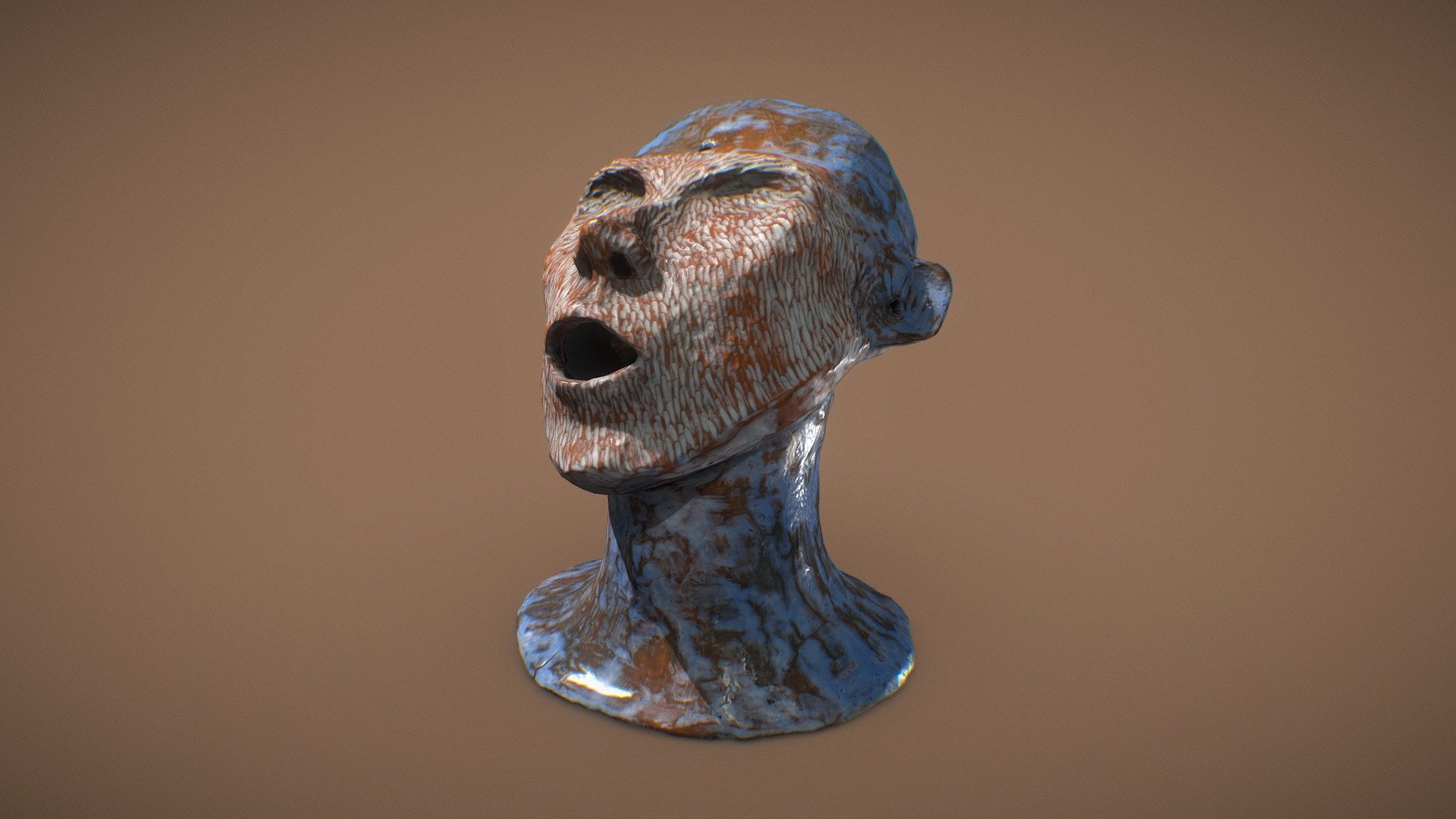Sculpture: The frozen face - 3D model by F360 Studio (@F360-Studio ...