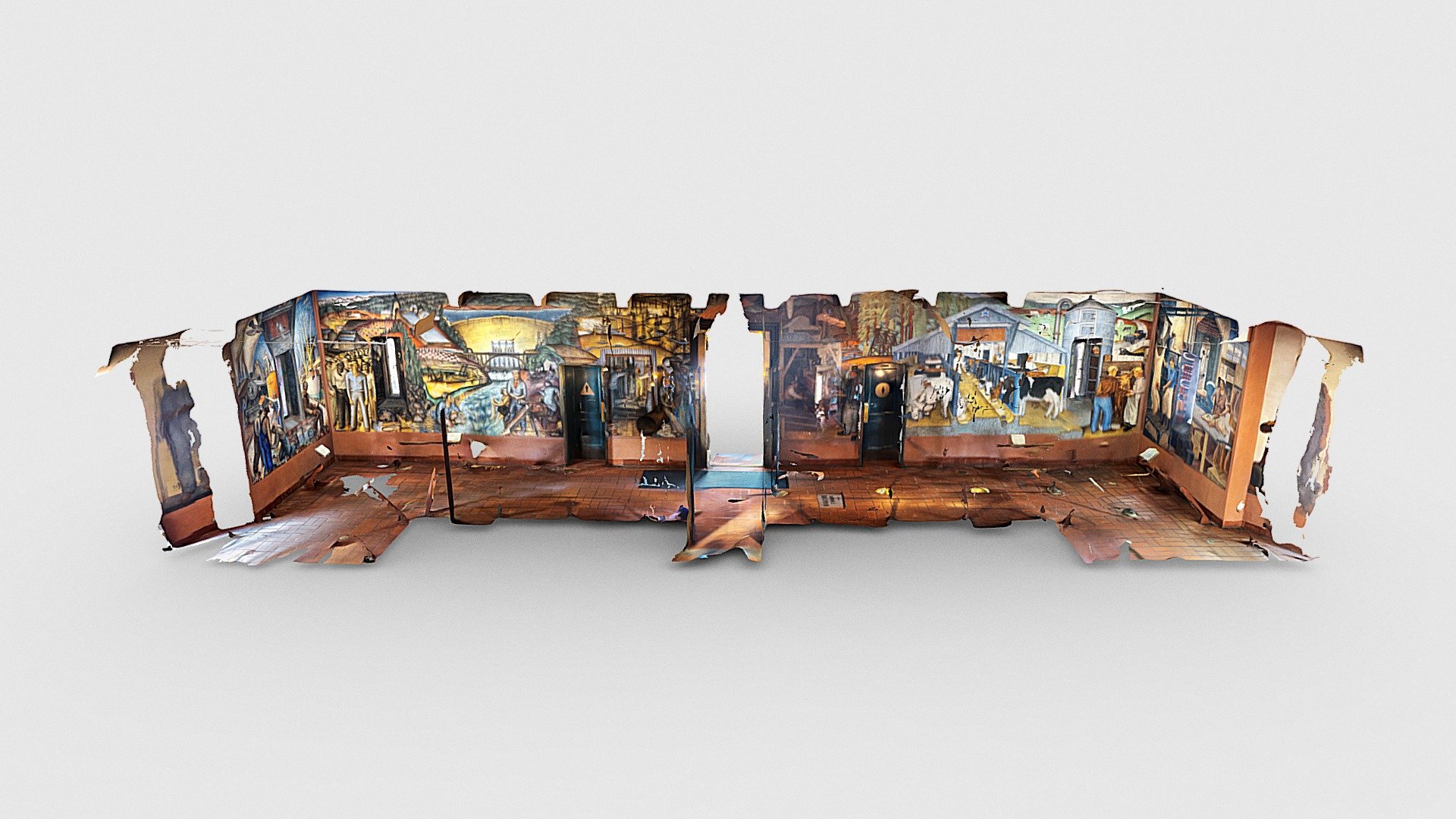 Coit Tower Mural, San Francisco (9) - Download Free 3D model by Emm ...