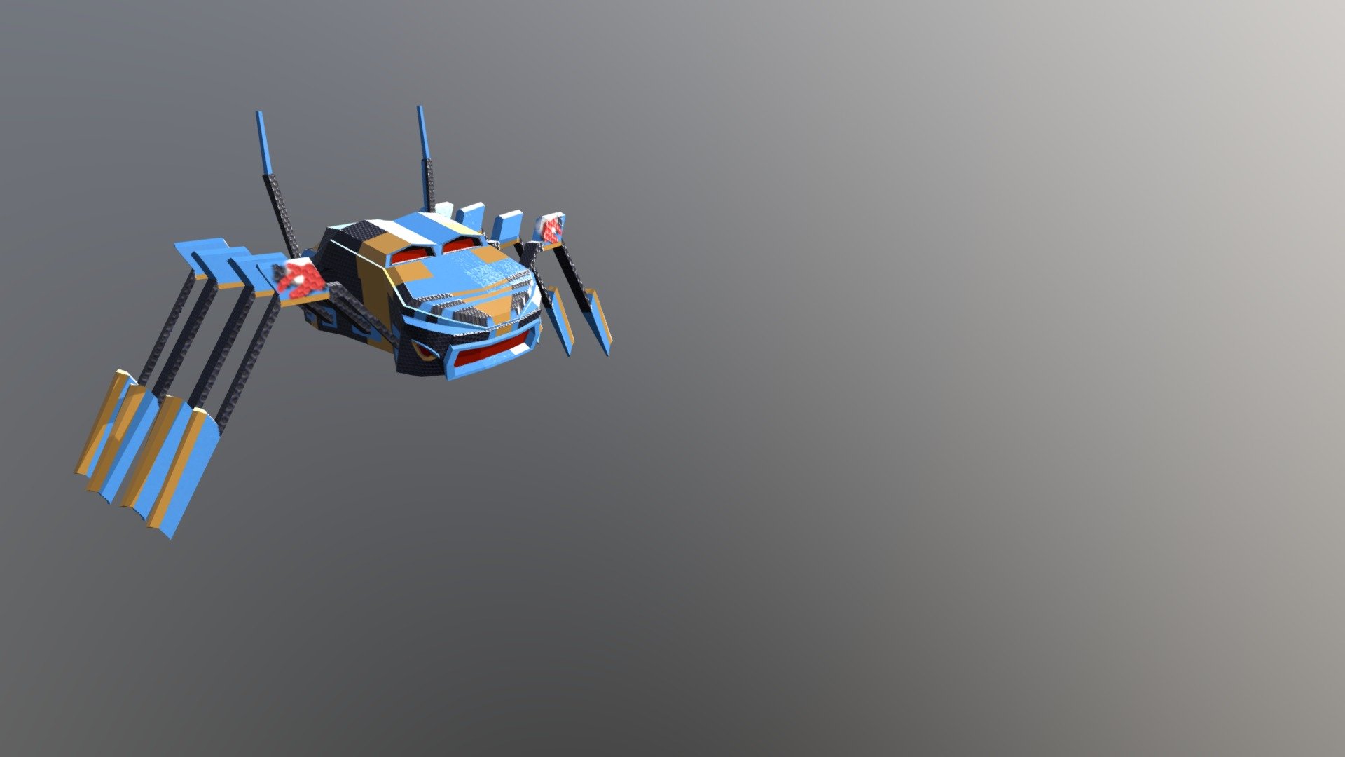 Zygobot - Robot Spider - Walk Cycle - 3D model by Tyrone Evans Clark ...