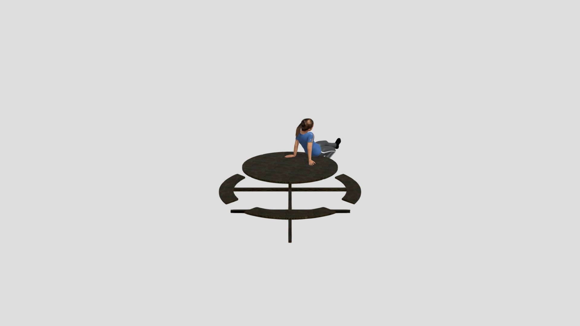 Picknick Table/Park bench - Download Free 3D model by Maggadog ...