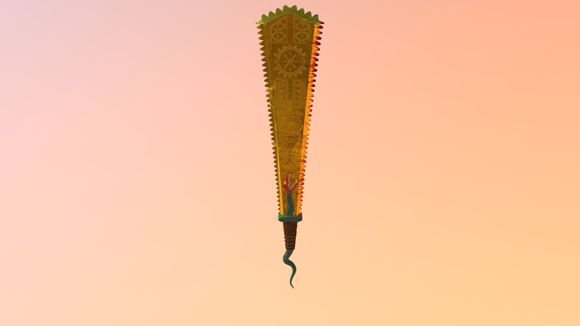 Aztec Epic Sword - 3D model by StanislasJ [781efa3] - Sketchfab