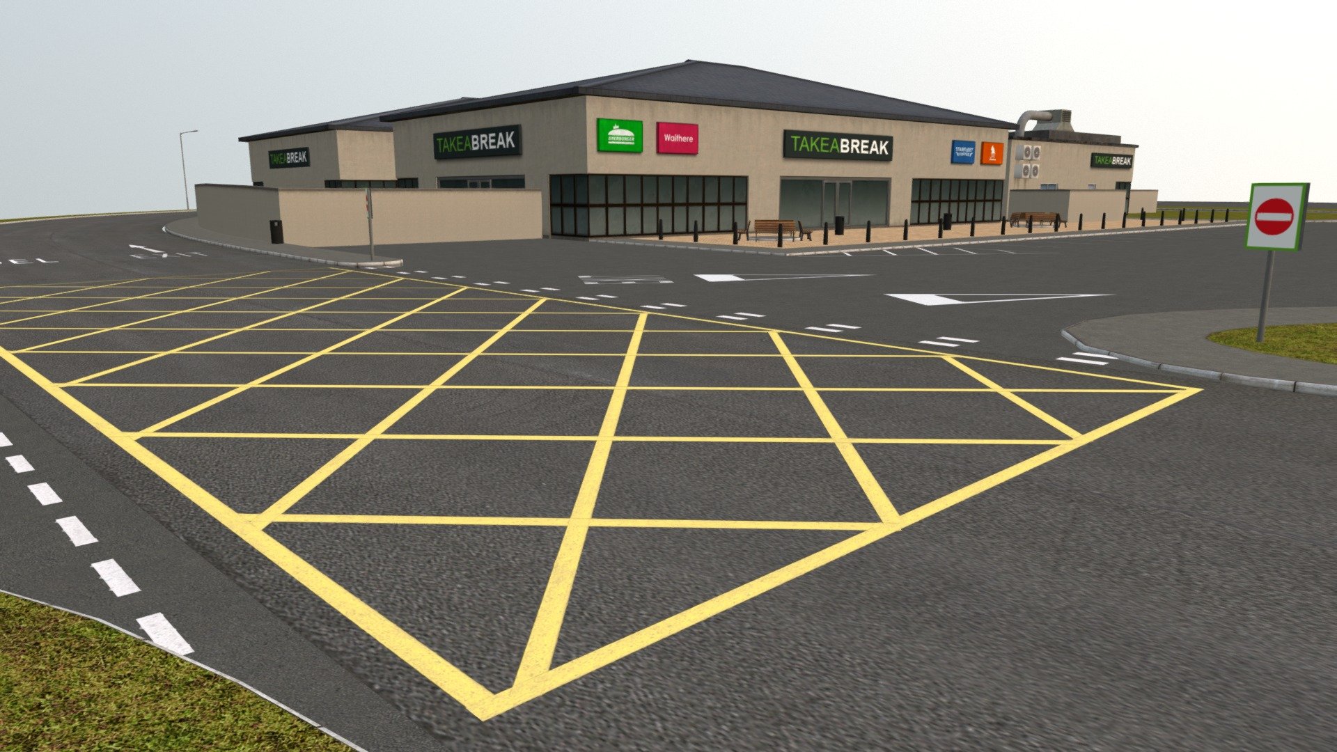 Motorway Services - 3D model by Jay Stew (@byrdy77) [781f4a4] - Sketchfab