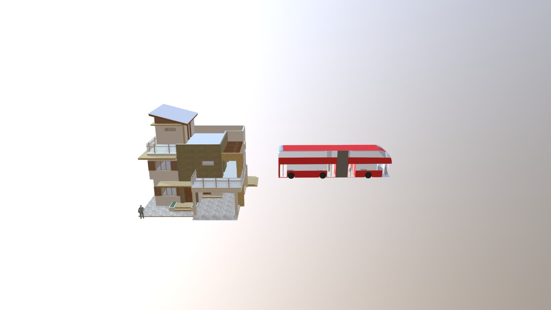 Building Scene 3d Model - 3D model by adriannamcastro [7820285] - Sketchfab