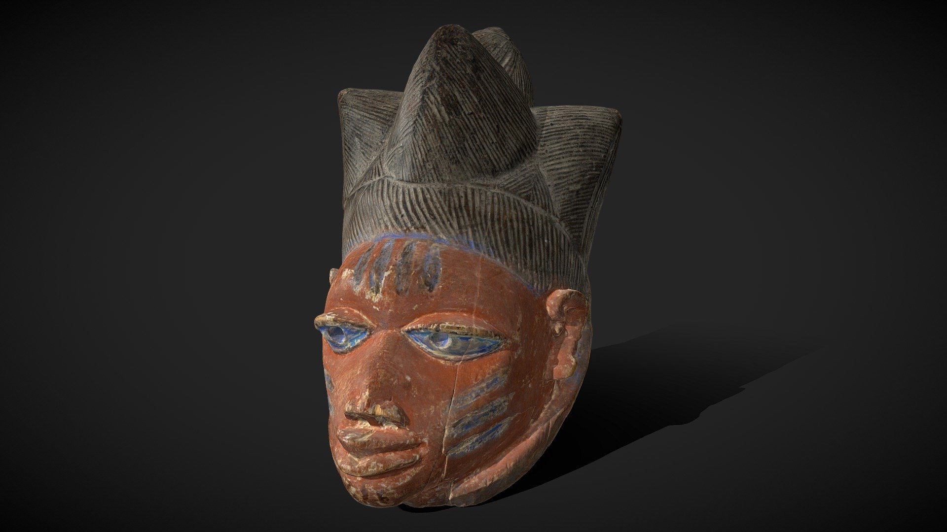Masque gélédé - Download Free 3D model by Alienor.org, Conseil des musées (@alienor.org ...