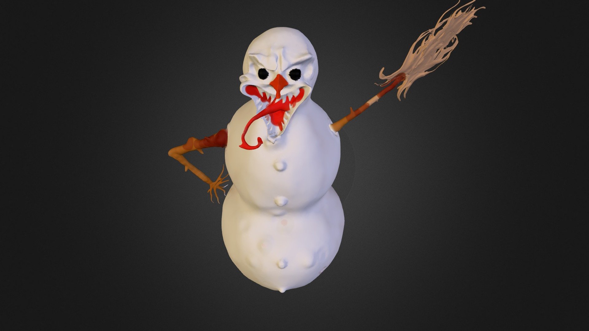 snowman wild - 3D model by leopoly [7820a9a] - Sketchfab