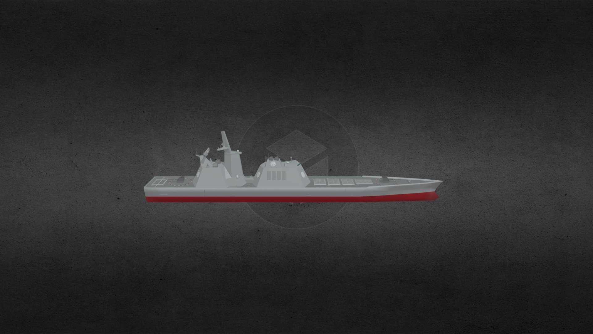 USS CG(X)-21 - 3D model by FeriseCAT [7820b3b] - Sketchfab