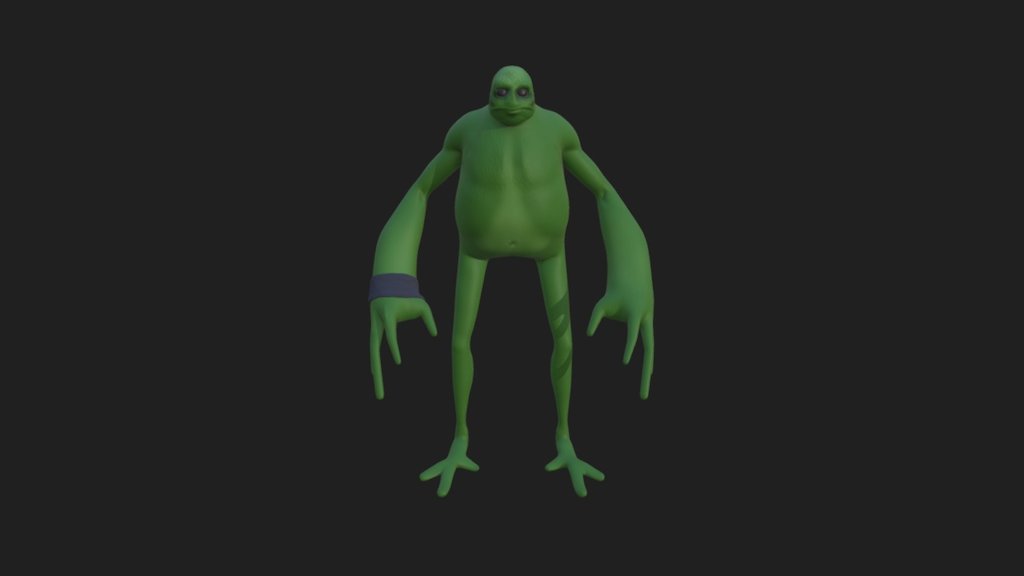Green Fat Alien - 3D model by Bruce (@brucemevans) [78215d0] - Sketchfab