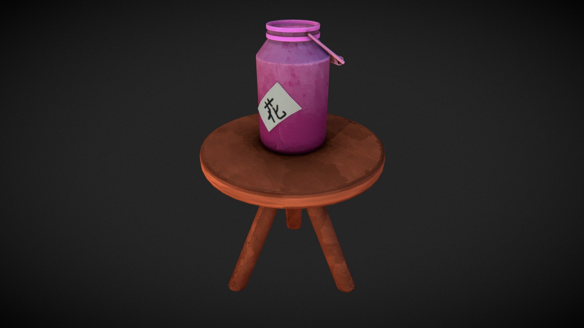 Table and Flower Vase - Ghibli Style - Download Free 3D model by ...