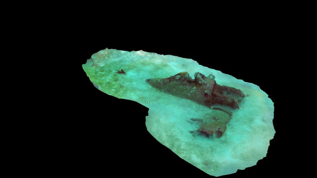 Submerged F8F Bearcat Pensacola, FL (2) - 3D model by Hunter W ...