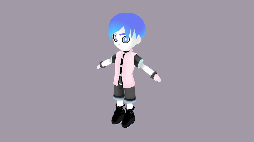 Pastel goth boy (redux) - 3D model by TOONY (@SuperOni) [782552a ...