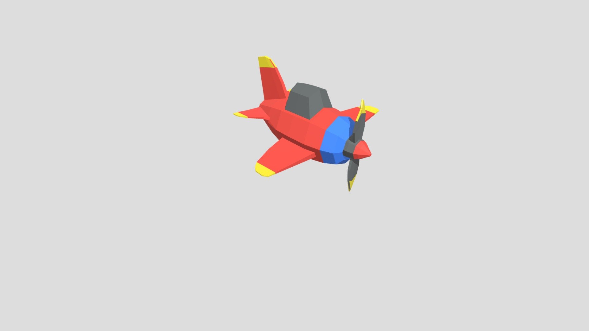 Low Poly Plane With Animation - Download Free 3D model by InfDev ...