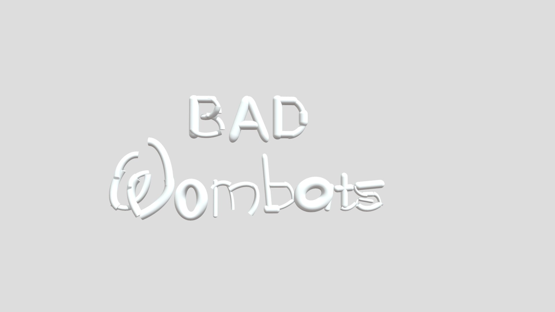 Bad Wombats Logo - 3D model by mariomg2k6 [78290cb] - Sketchfab