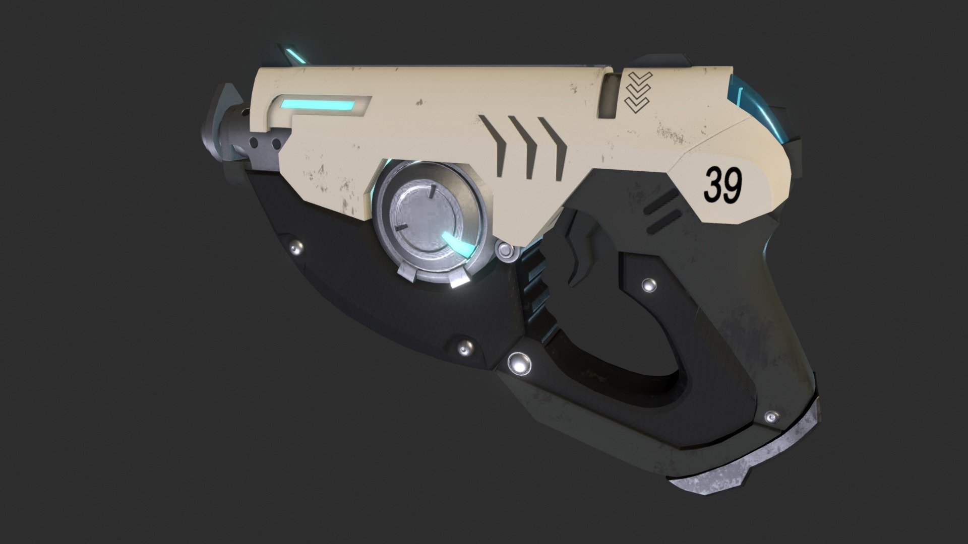 Tracer's Gun - 3D model by Yaroslav (@Dins47) [782c8fe] - Sketchfab