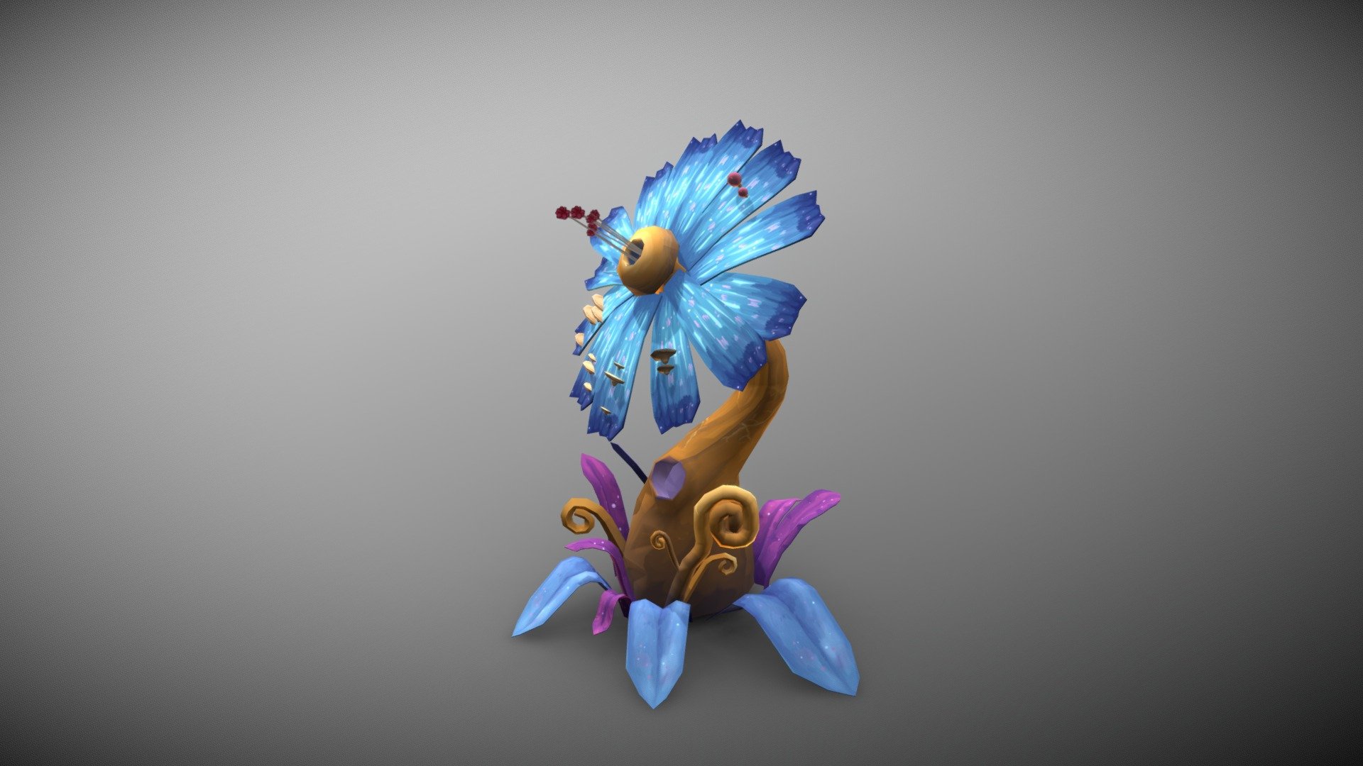 Flower Tree - 3D model by Roman (@amroman) [782d189] - Sketchfab