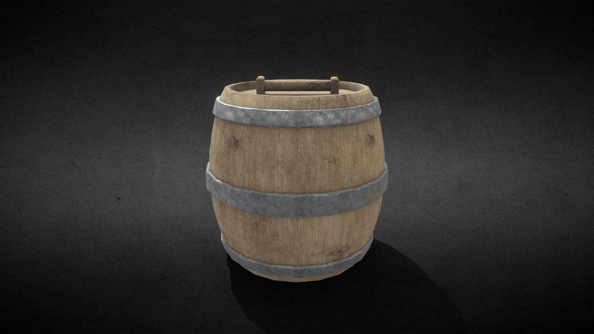 Medieval Barrel - 3D model by axeltljohnson [782d40a] - Sketchfab