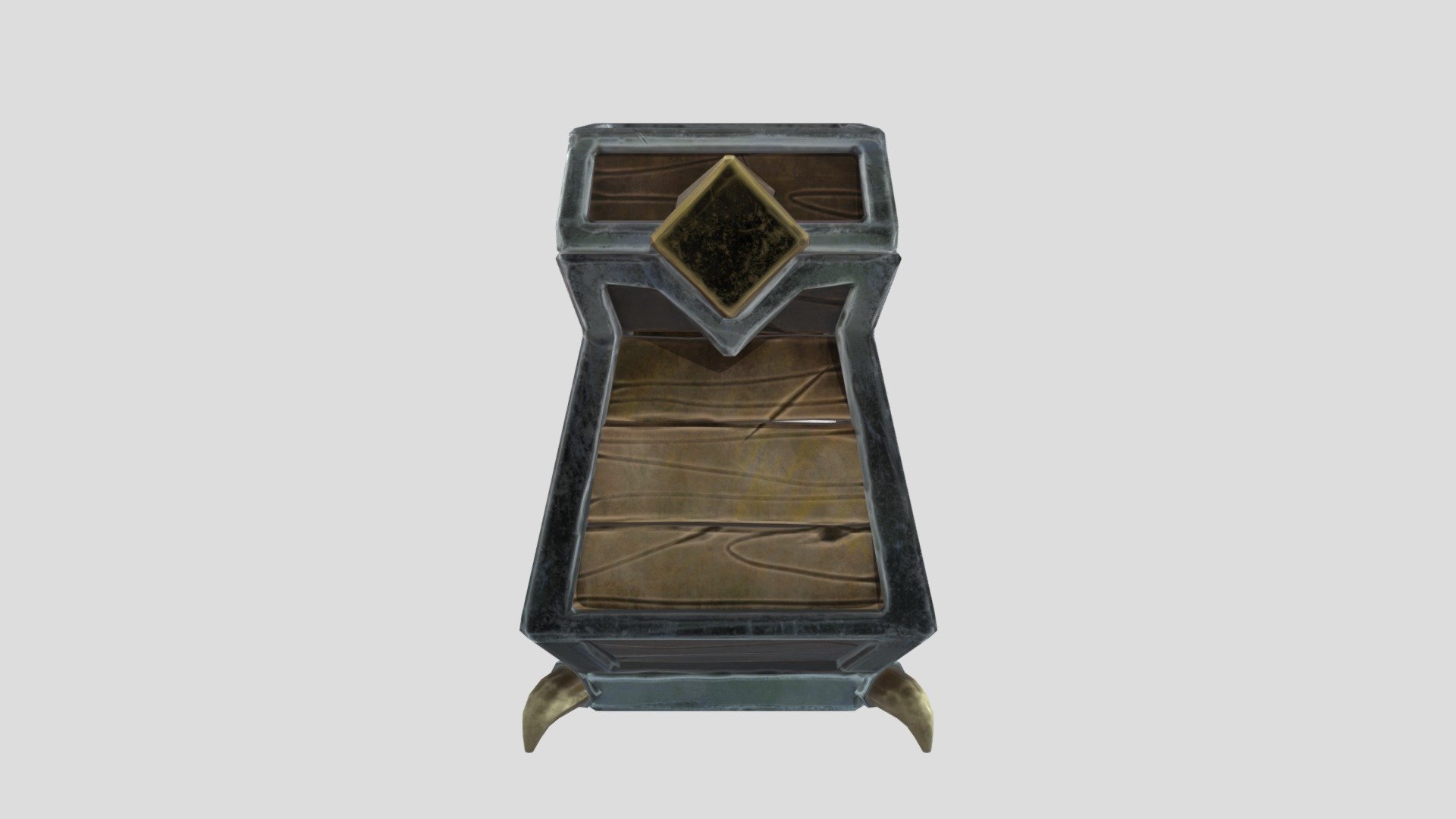 Fantasy wood box - lowpoly - 3D model by serenared [782fcc3] - Sketchfab