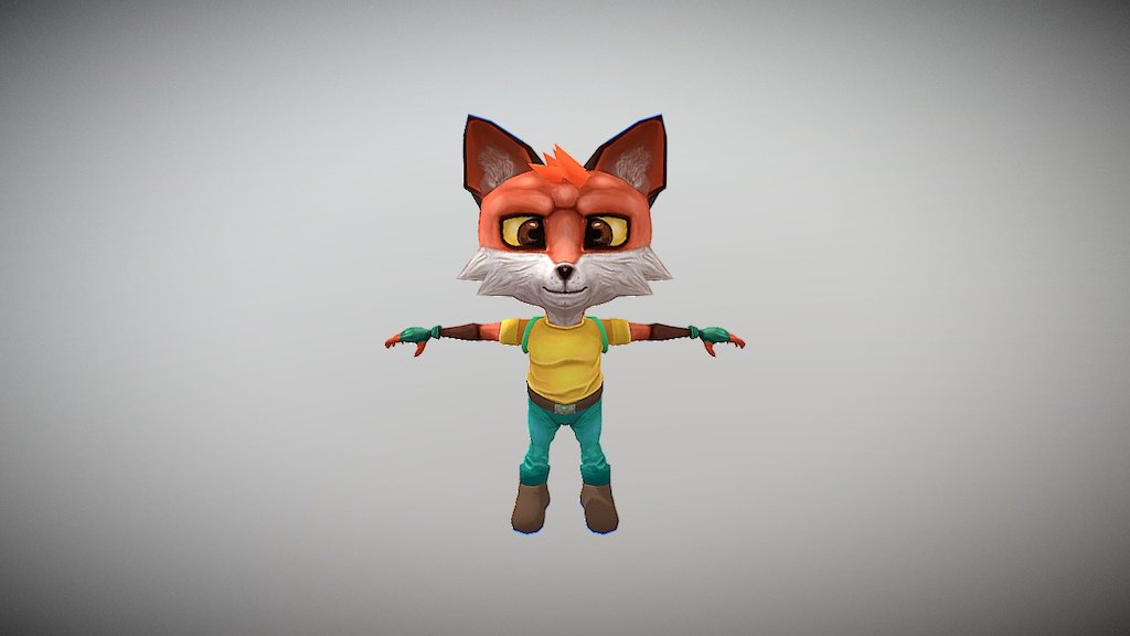 Little Fox - 3D model by arsammy [7830688] - Sketchfab