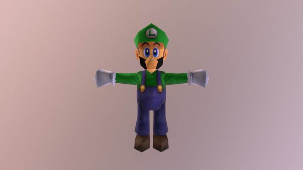 Low-Poly Luigi - Download Free 3D model by Sparky_78 [7831fd7] - Sketchfab