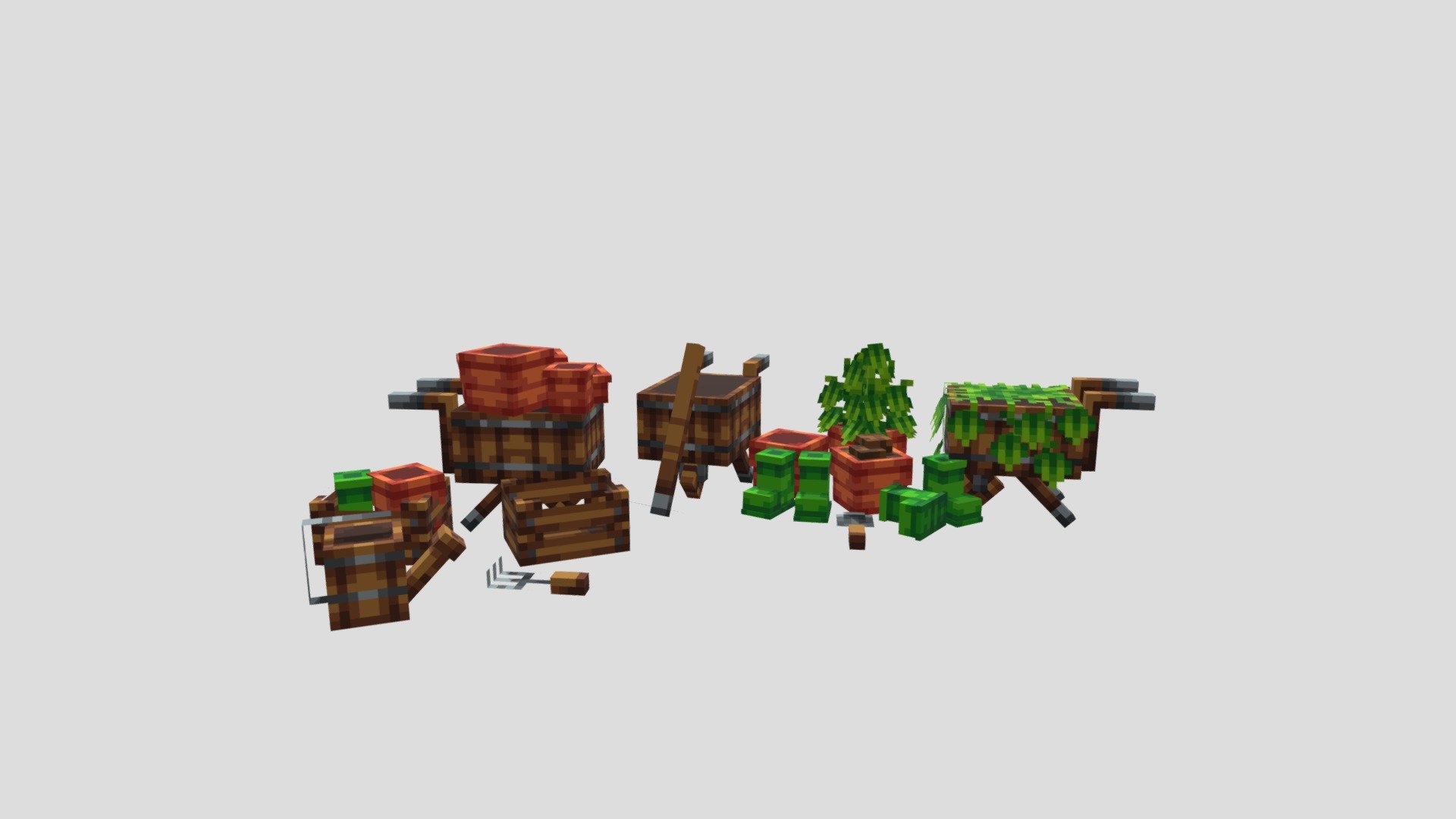 Leafy Garden Pack V2 - 3D model by Hibiscus Creative Studios (@hibiscusmc) [7832fec] - Sketchfab