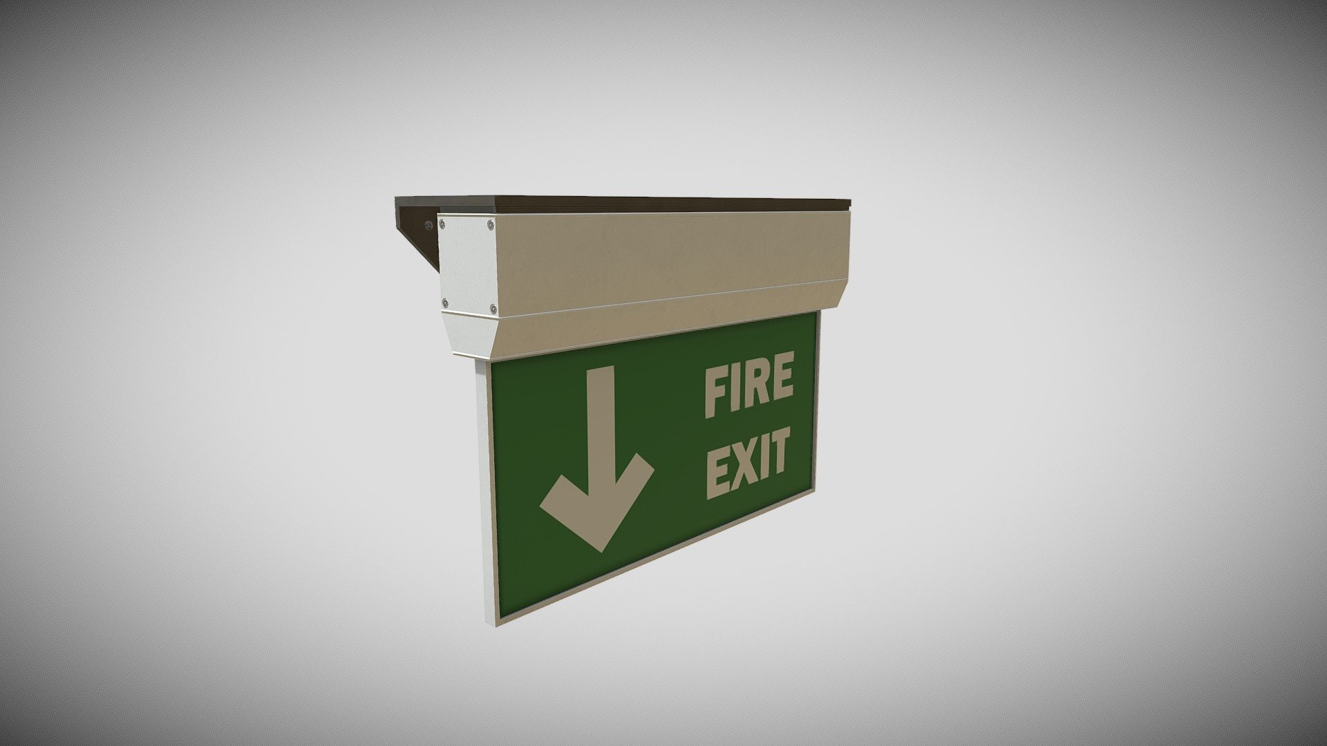 ExitSign - Buy Royalty Free 3D model by MW-Models [78356a0] - Sketchfab ...