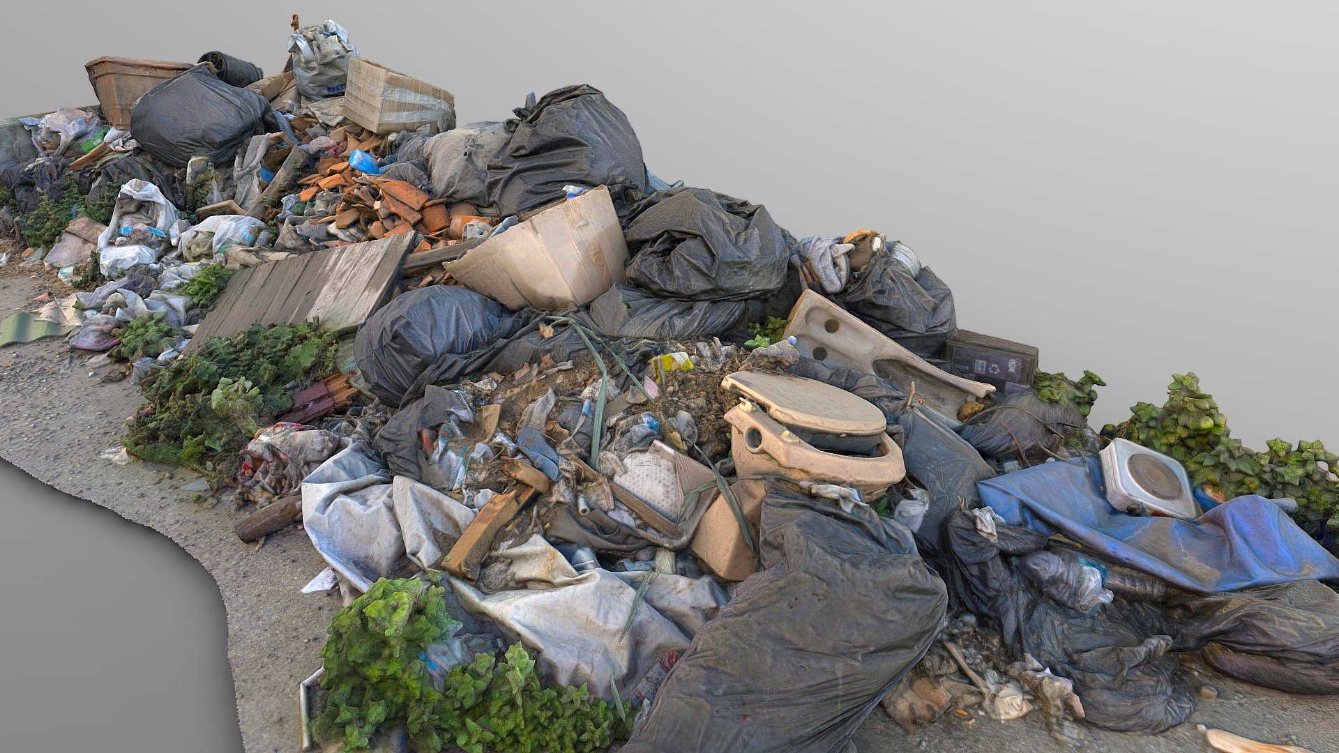 Street junk heap - Buy Royalty Free 3D model by Blue Scans (@boat_dfk) [78358a4] - Sketchfab Store
