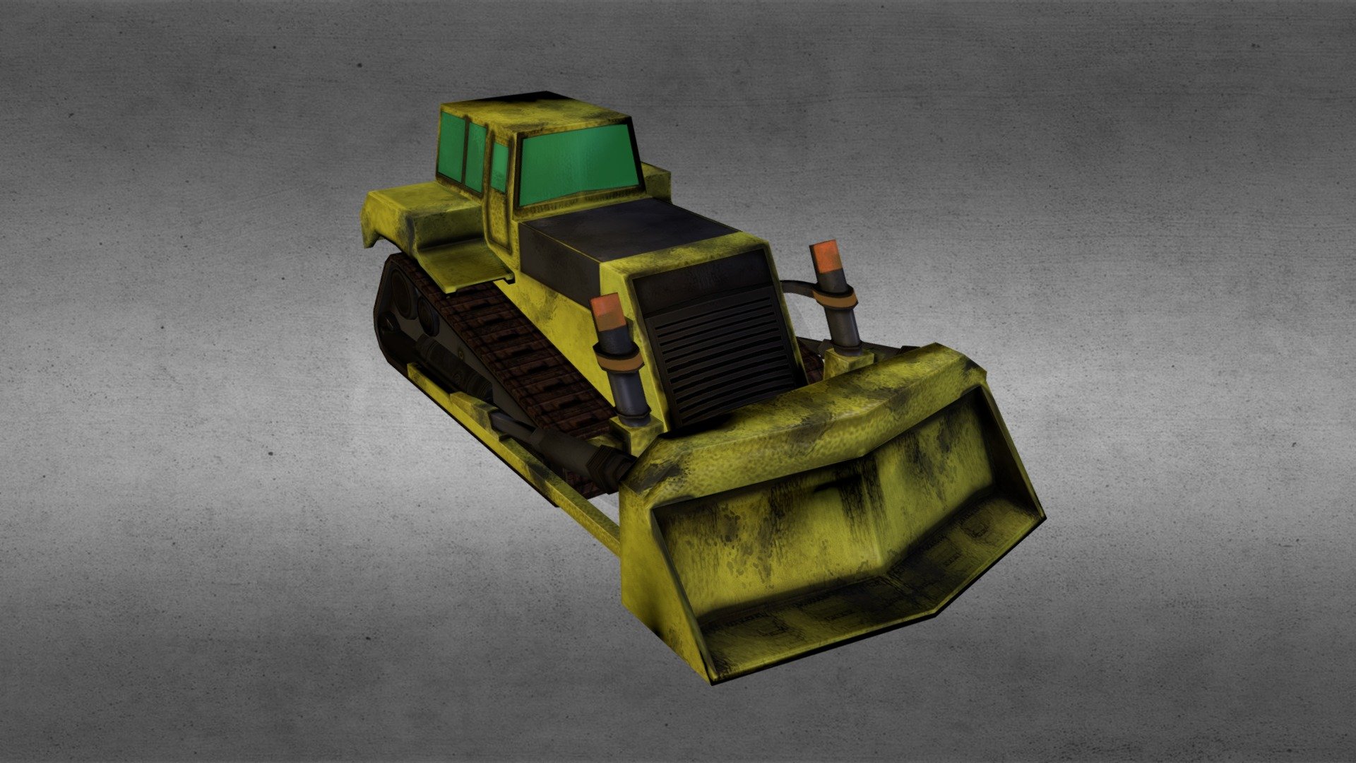 Bulldozer - 3D model by Matthew Britton (@RedWizard) [7836319] - Sketchfab
