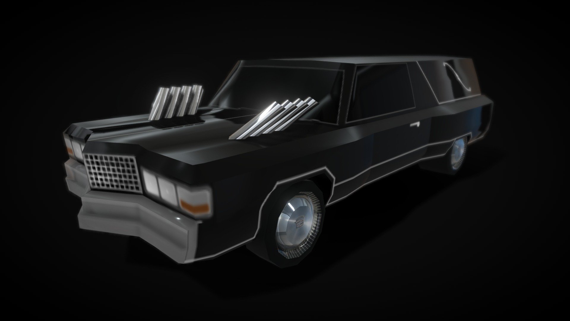 Low poly Hearse from 'Coffin mall' - 3D model by Ricy (@ngon_3d ...