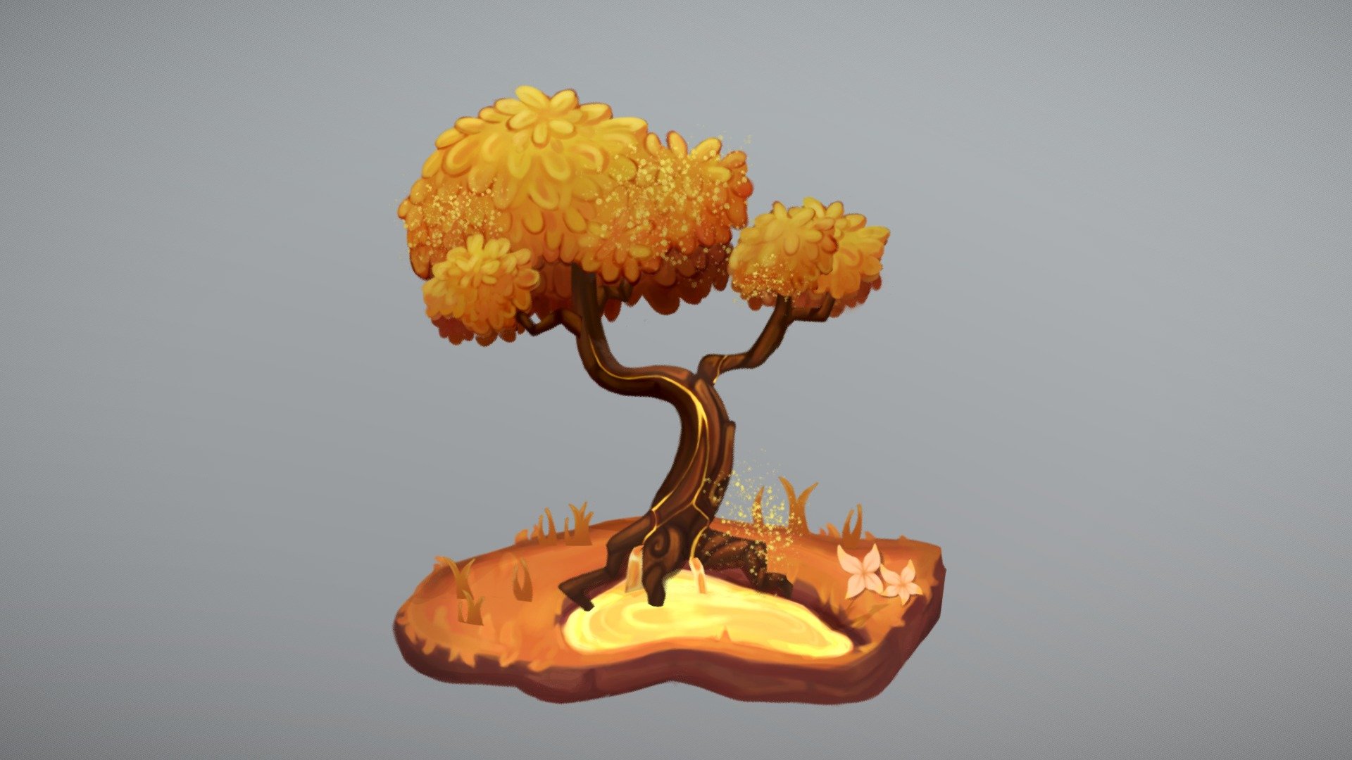 CGMA 2.5D Tree - 3D model by kimberlysara [78368fa] - Sketchfab