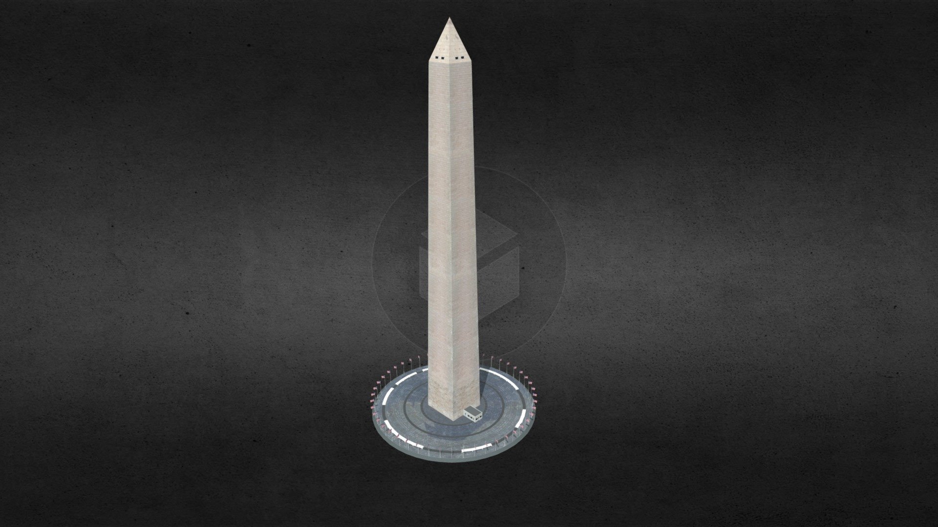 Washington Monument 3d Model - 3D model by nuralam018 [78373b2] - Sketchfab