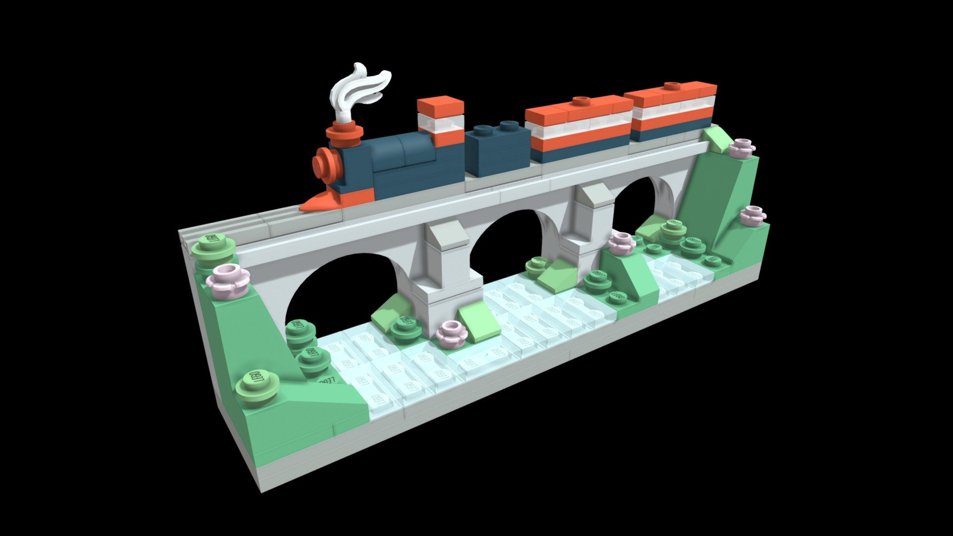 Lego Steam Train - Download Free 3D model by Tom_Chaos [783b84b ...