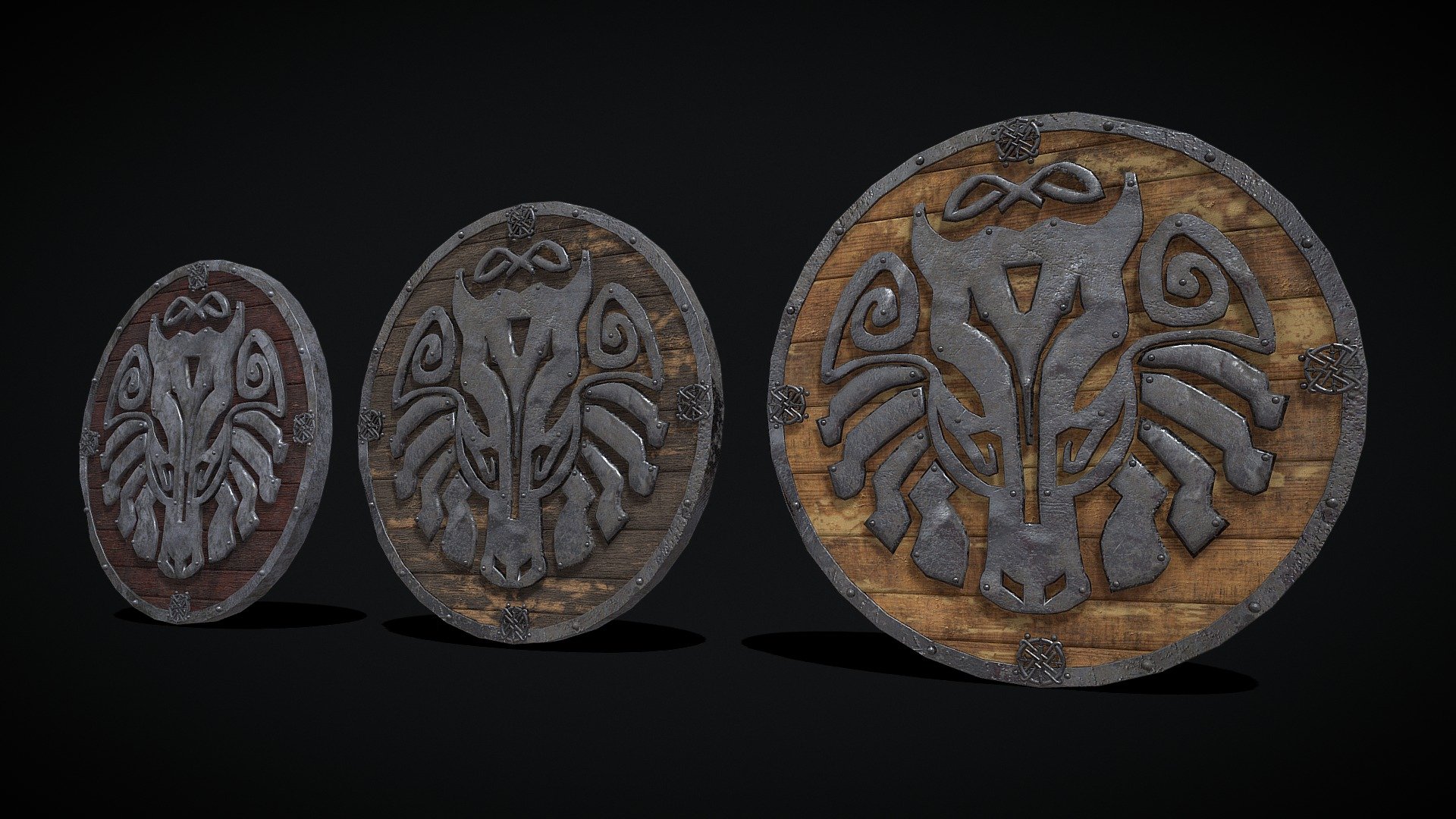 Nordic Sleipnir Shield - Buy Royalty Free 3D model by ...