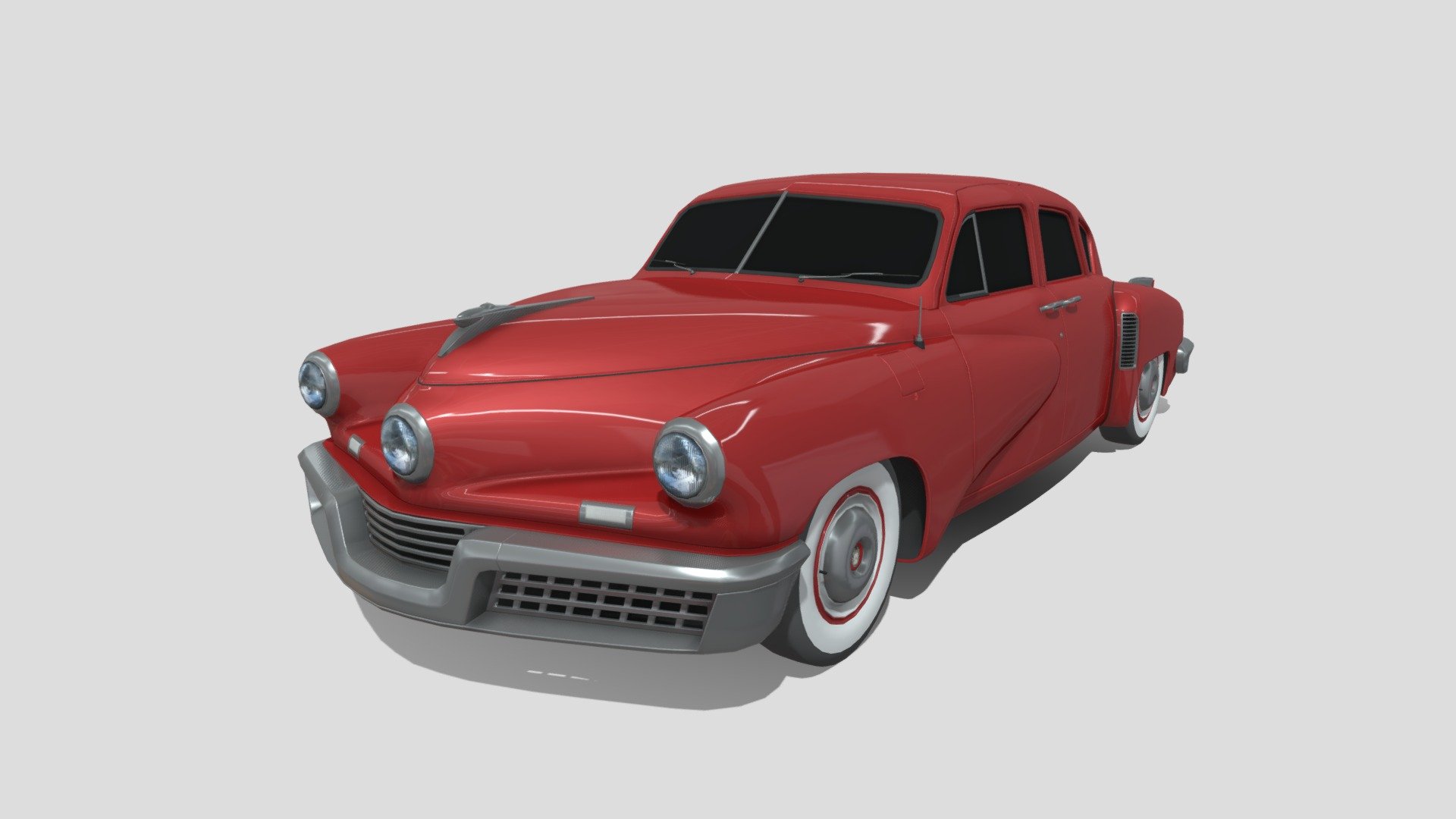 Tucker 48 Red - Buy Royalty Free 3D model by dragosburian [783c413 ...