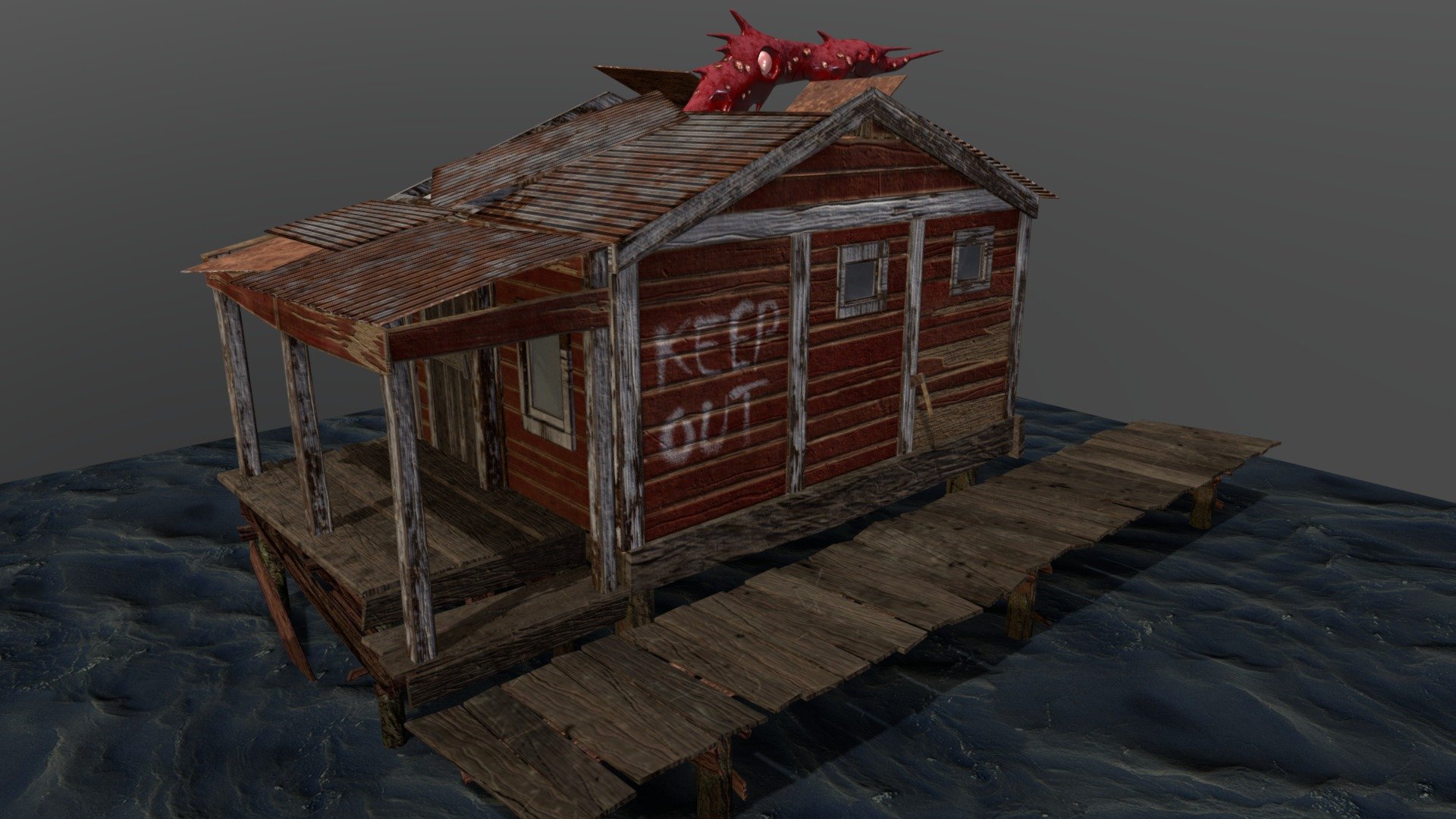Infected house - Download Free 3D model by qkan [783da0e] - Sketchfab