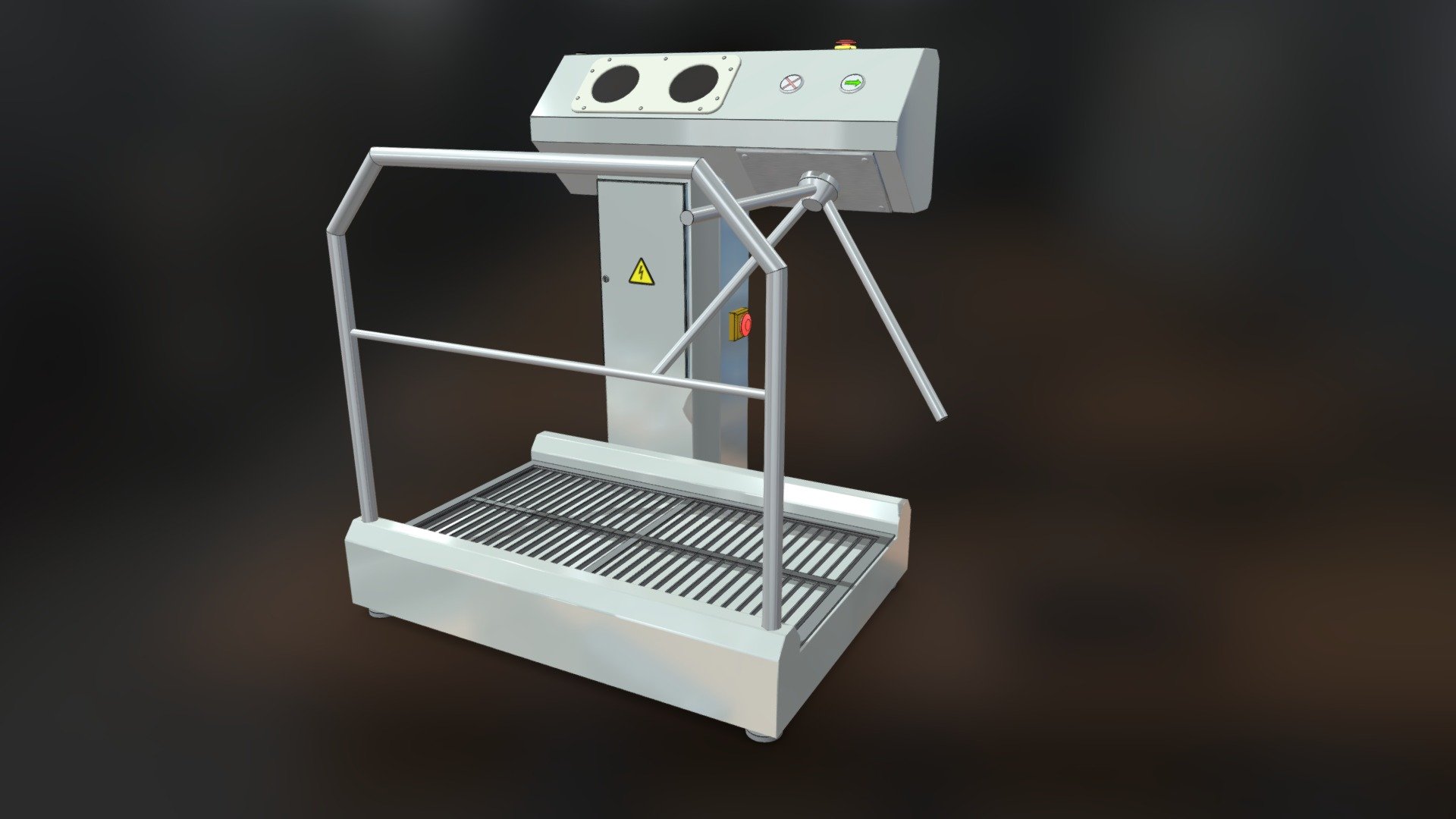 3D turnstile model blue - 3D model by sanchodru [783eeaf] - Sketchfab