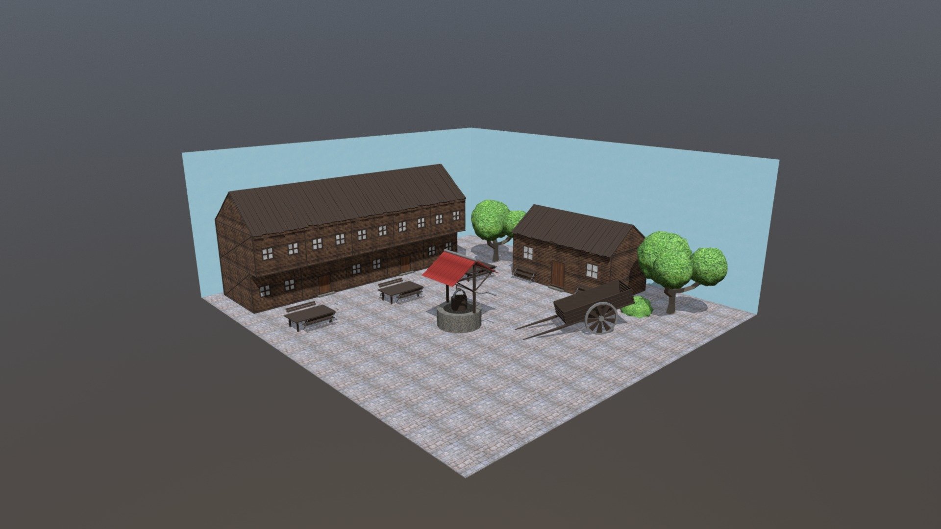 Village Scene - Project Glenn Grainger - 3D model by glenngrainger ...