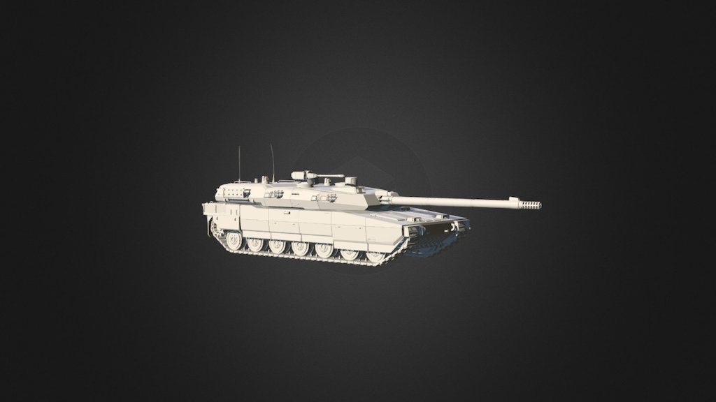 Experimental Tank (Clay) - 3D model by lobstrex [784287a] - Sketchfab