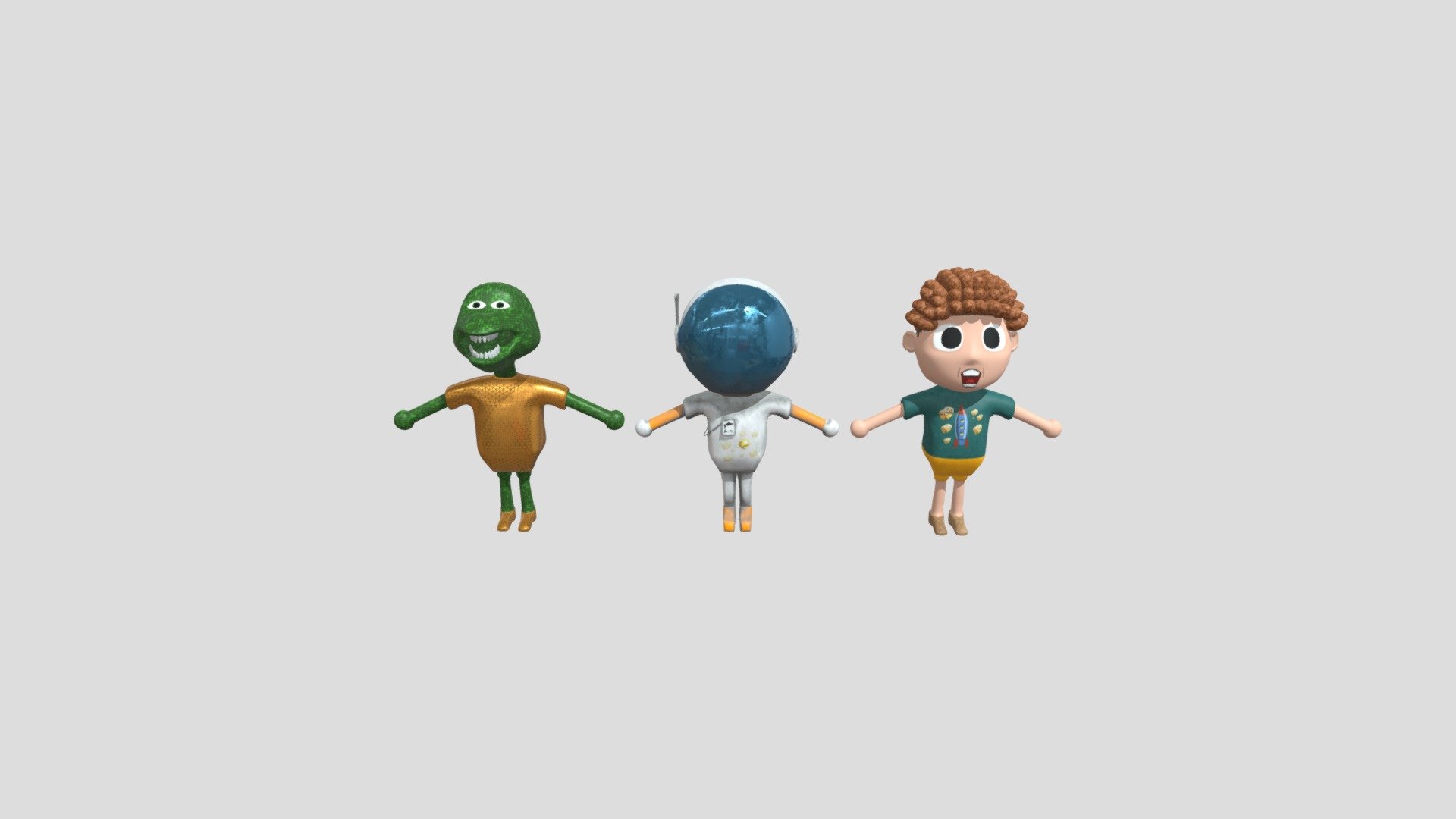 Characters - 3D model by MatteoCurti99 [7843ede] - Sketchfab