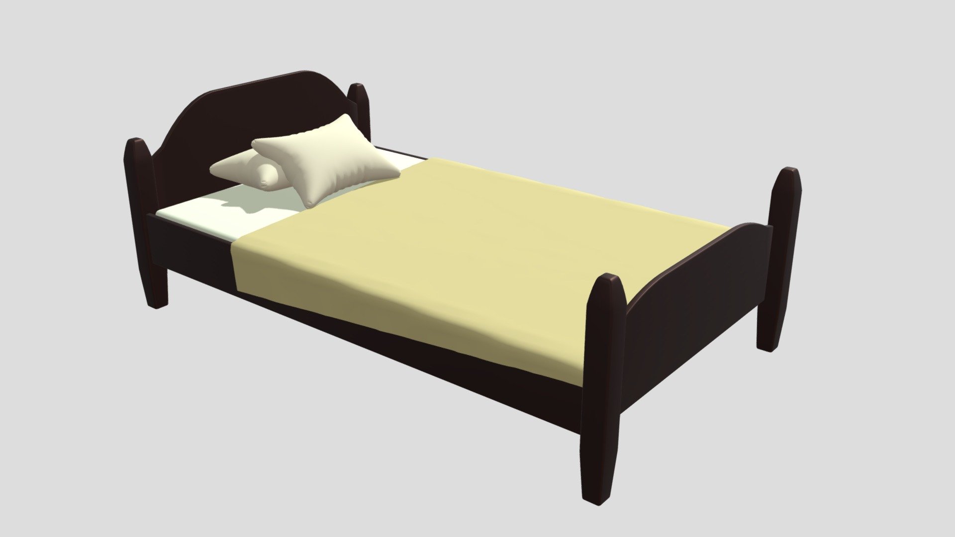 Simple Bed - Download Free 3D model by Foursquared Studio ...