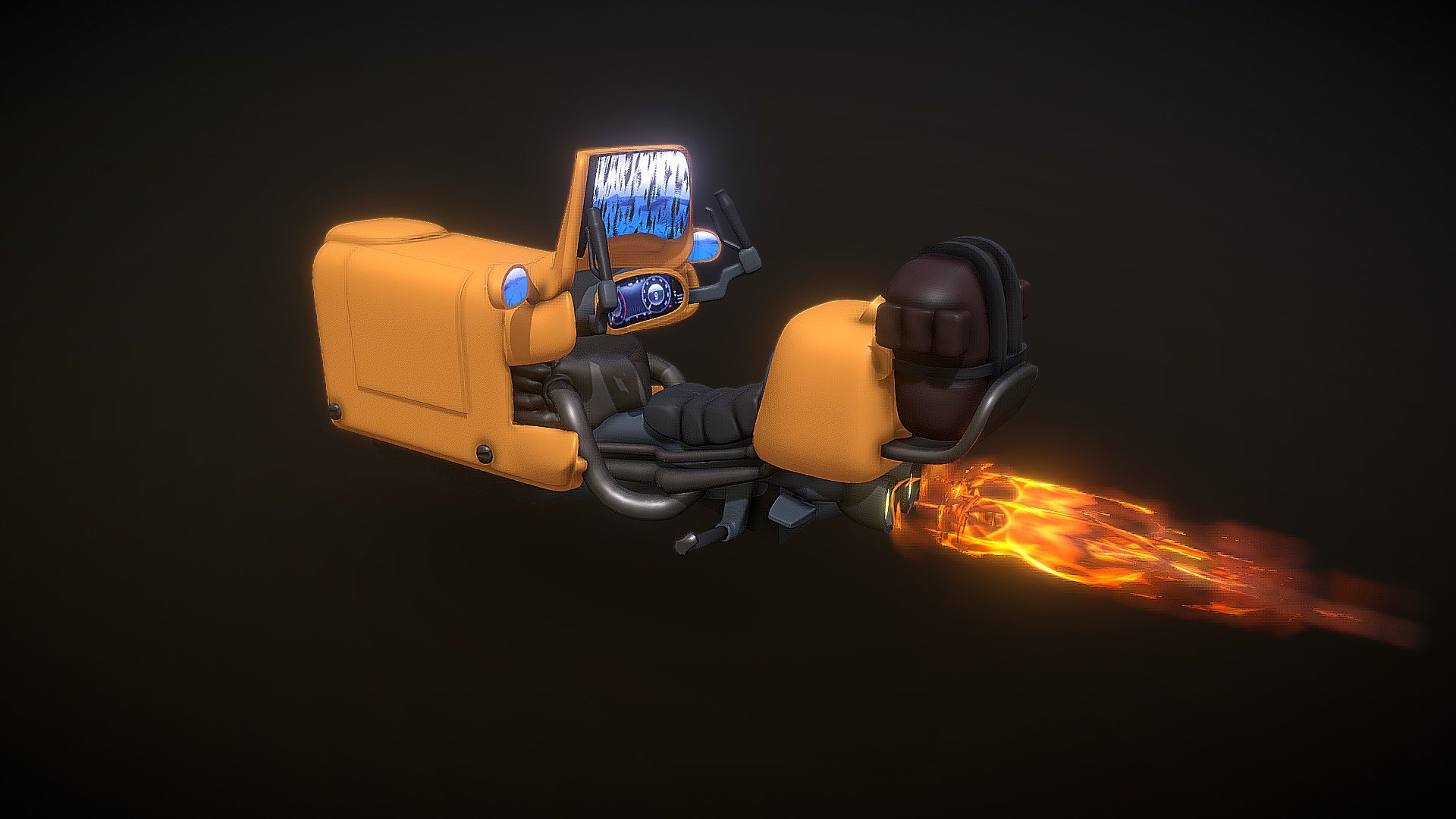 Speeder - 3D model by maksimpetrik [78483b6] - Sketchfab