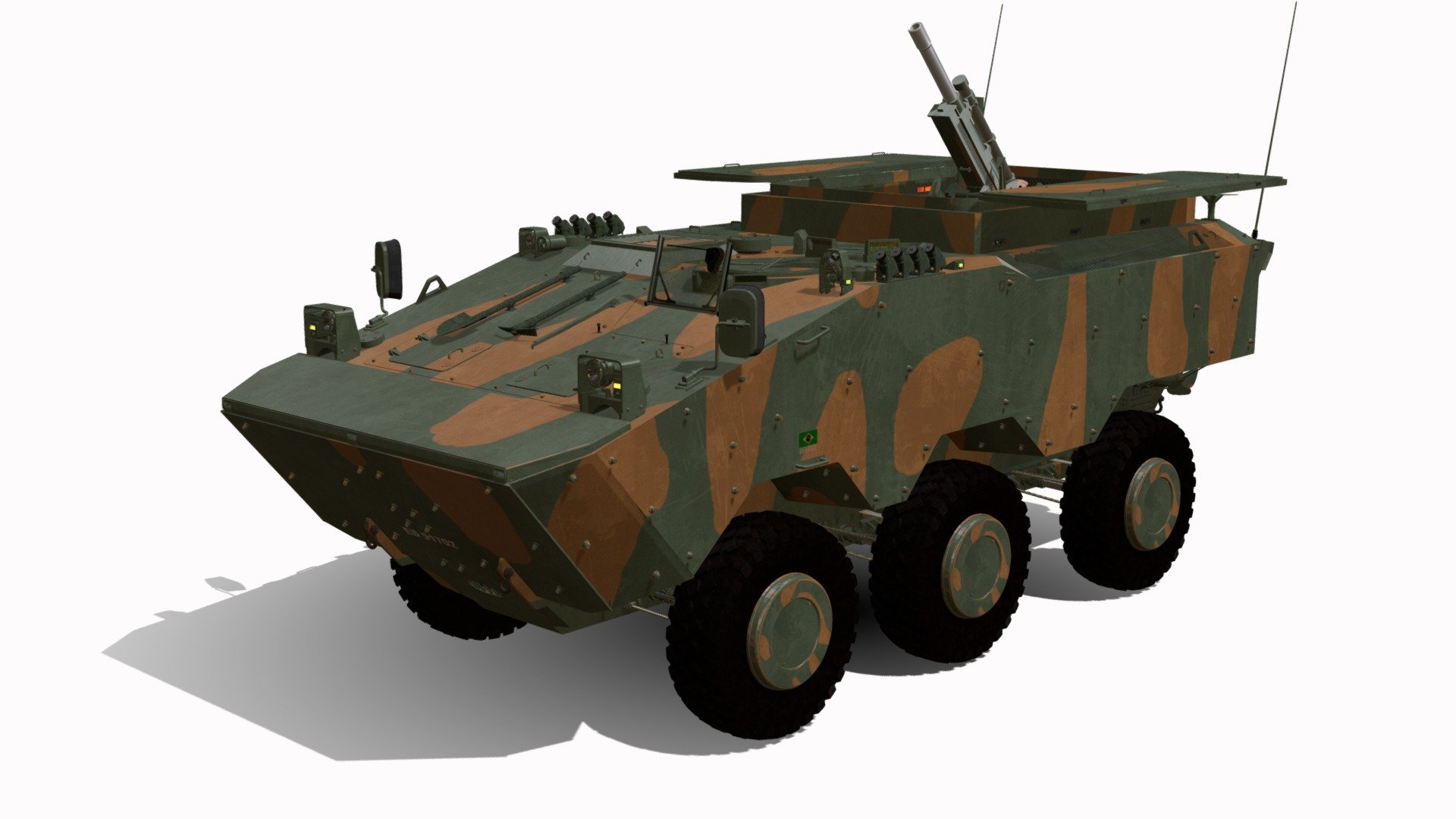 GUARANI 6X6 PORTA MORTEIRO BR - 3D model by lm9241221 [7849dde] - Sketchfab