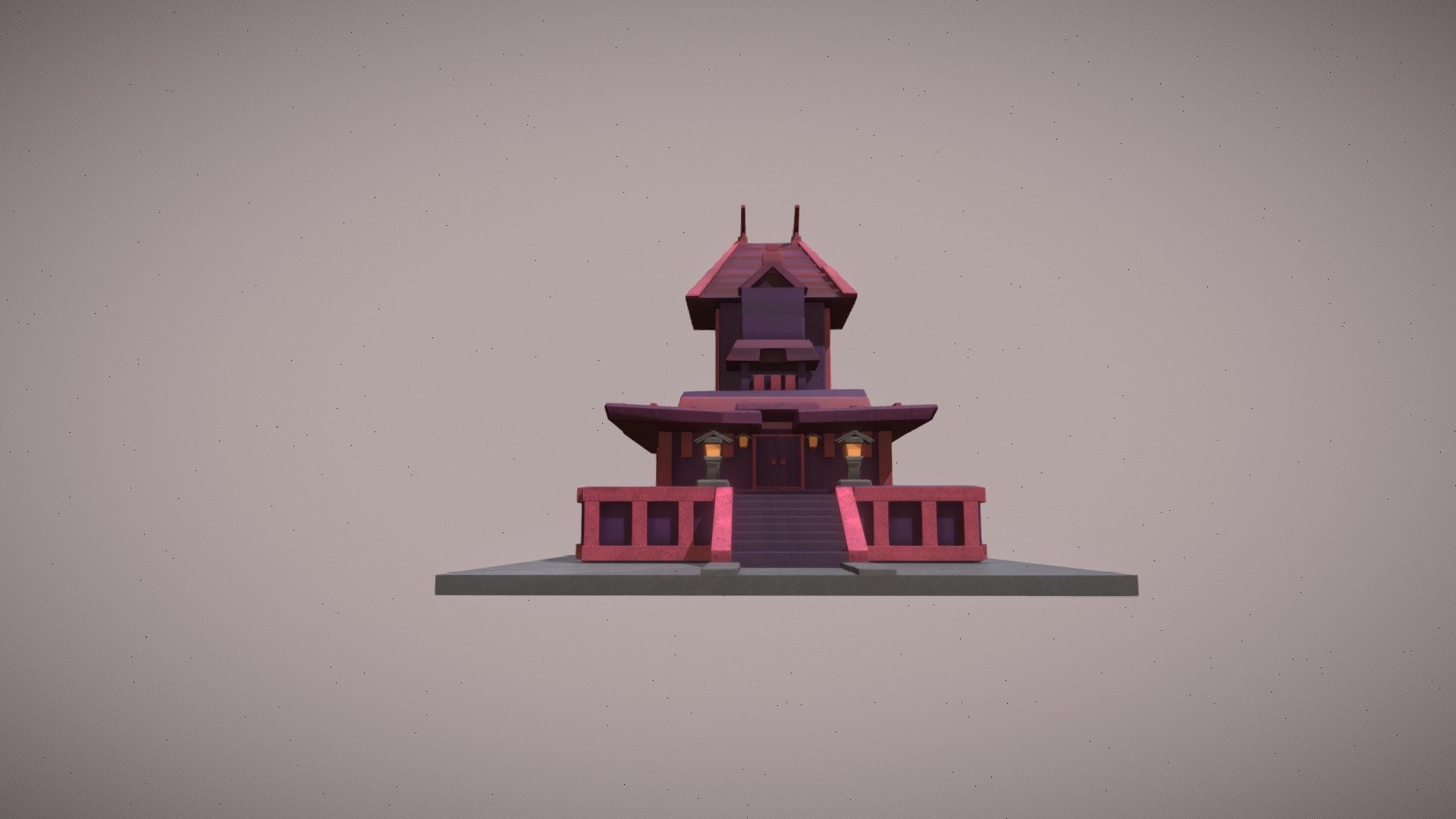 UNDO_Batch032_03_ANG WEI KIAT_Japanese Temple - 3D model by Peter.Ang ...