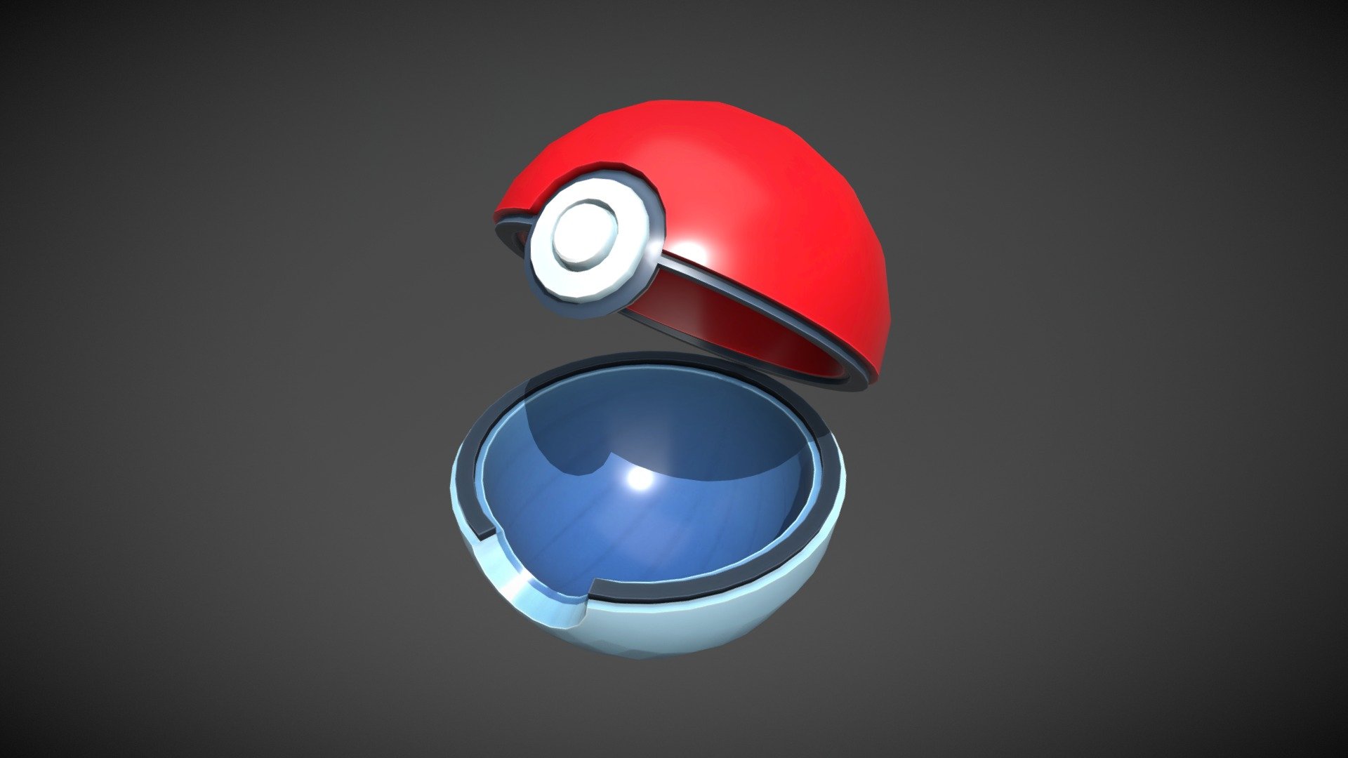 Pokeball - 3D model by cuong manh (@cuongruby) [784cbab] - Sketchfab