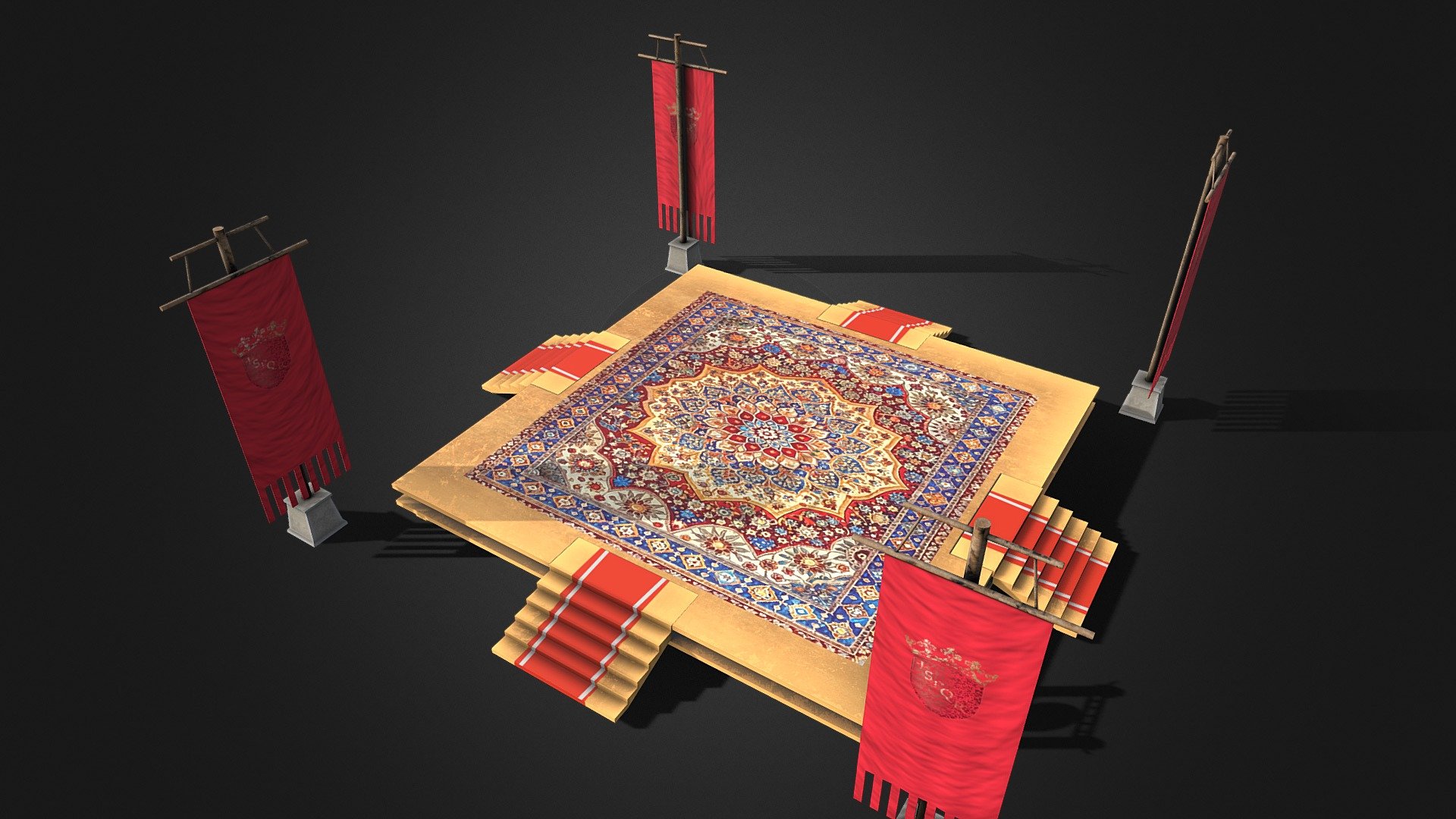 Old Fighting Stage - Download Free 3D model by Umar (@123umar123 ...
