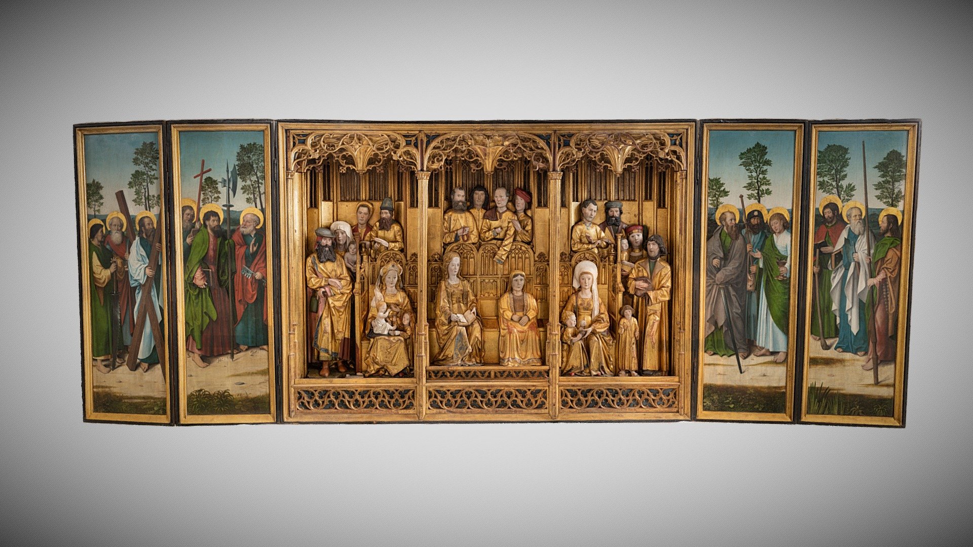 Böllnäs Holy Kinship Altarpiece - 3D model by Archaeovision [7852b05 ...