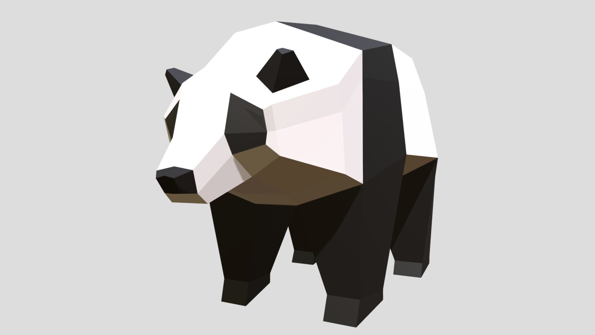 Low-Poly Panda - Download Free 3D model by Fridge (@youssefdarwish01 ...