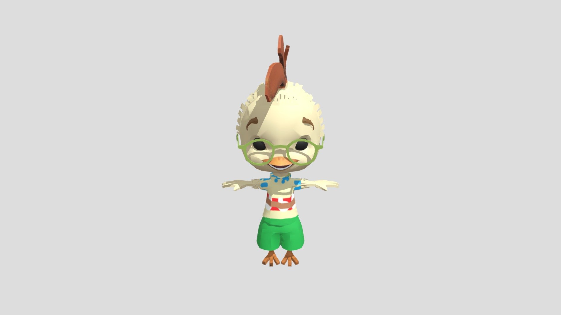 Chicken Little Wearing A Skyloft Outfit - Download Free 3D model by ...