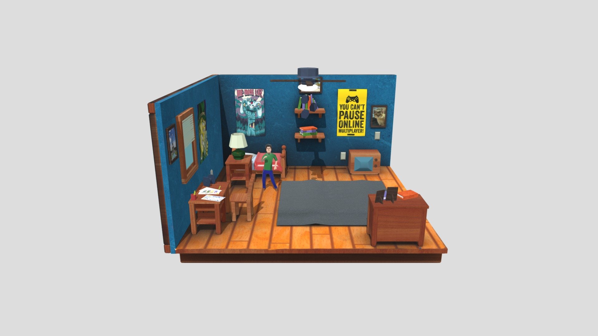 main_room - 3D model by rwilburn [7858dc1] - Sketchfab