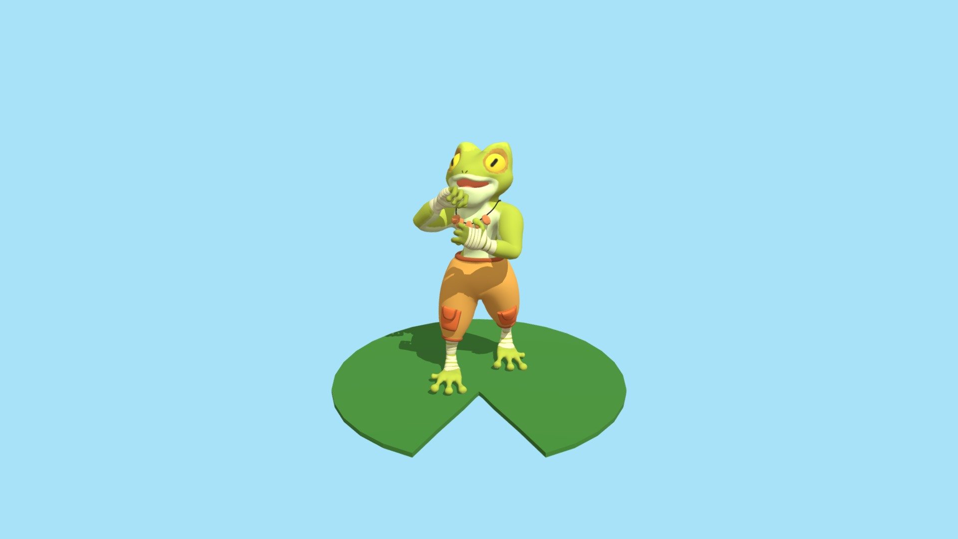 Frog Fighter - 3D model by RickelmeSC [785adfa] - Sketchfab